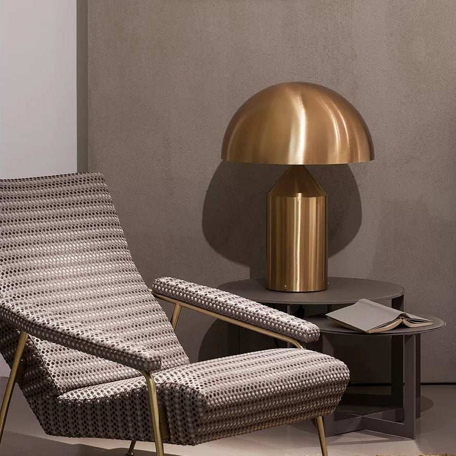 Atollo Gold Table Lamp By Oluce