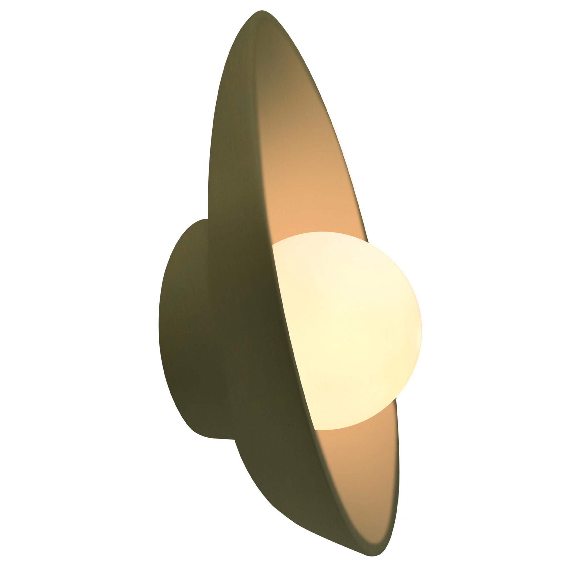 Ceramic Oval Coupe Wall Sconce By Justice Design