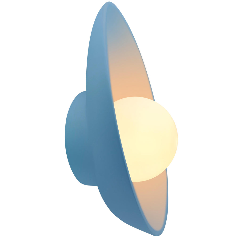 Ceramic Oval Coupe Wall Sconce by Justice Design