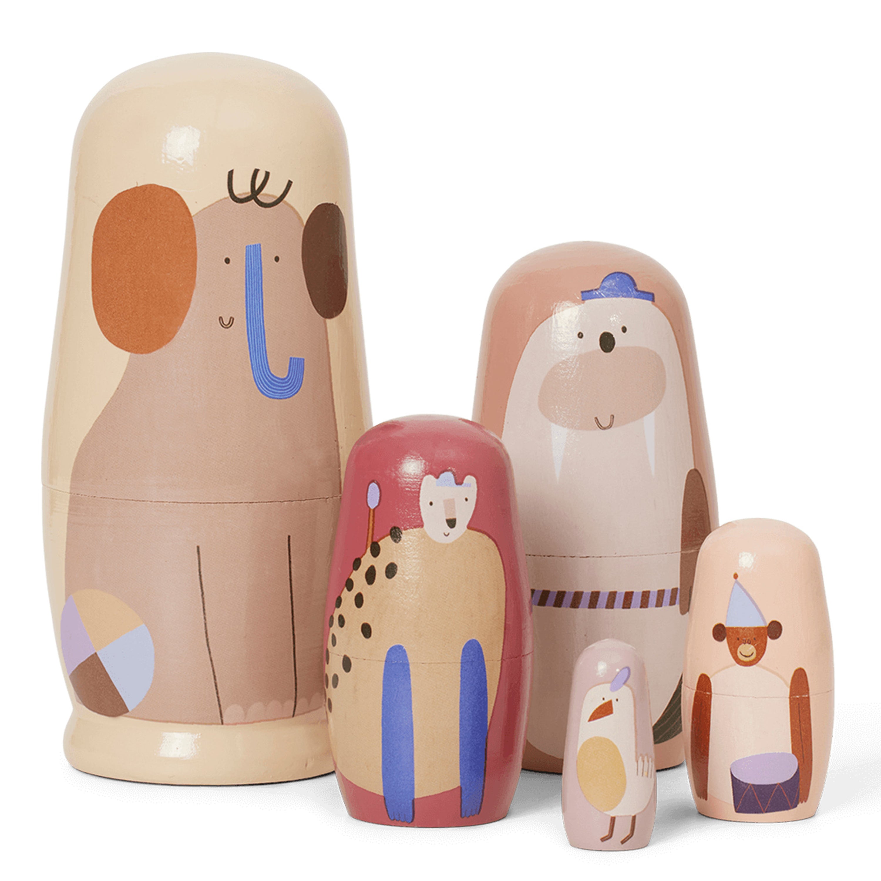 Critter Nesting Dolls By Ferm Living