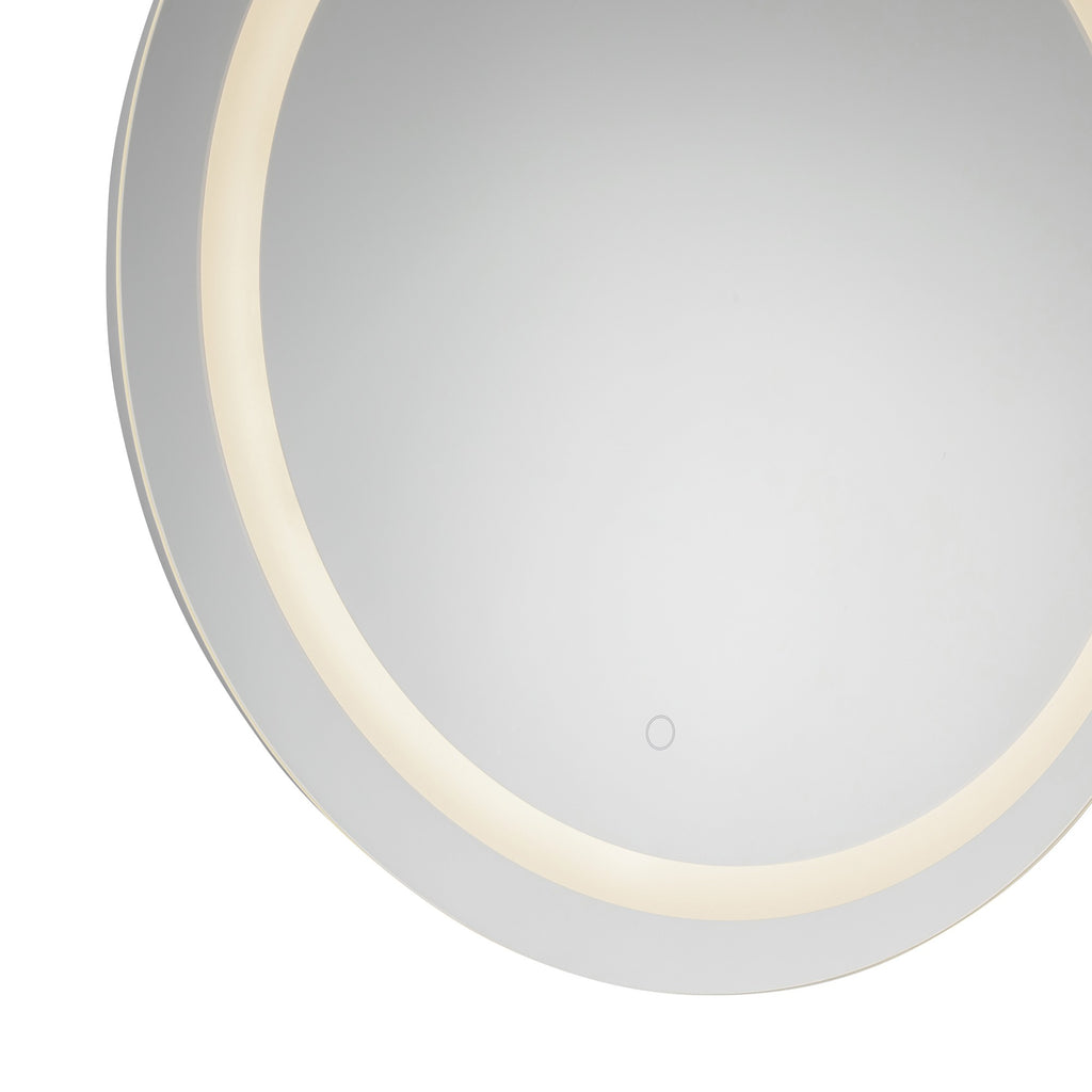 Hillmont Round Lighting Mirror By Kuzco