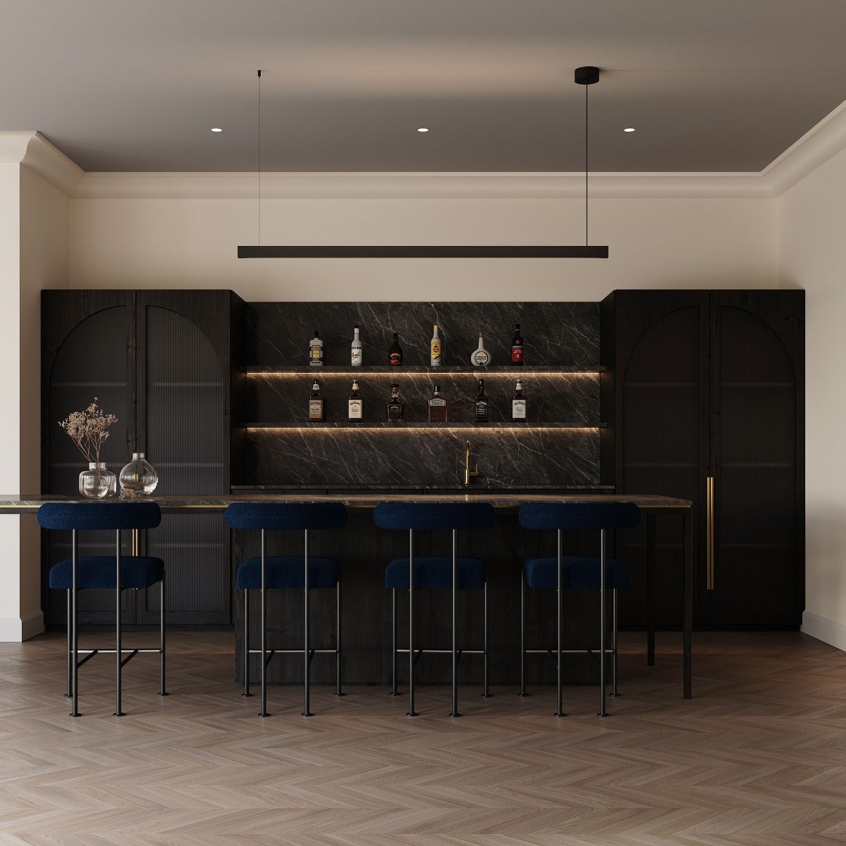 Lithe 2-Sided Linear Pendant By Sonneman