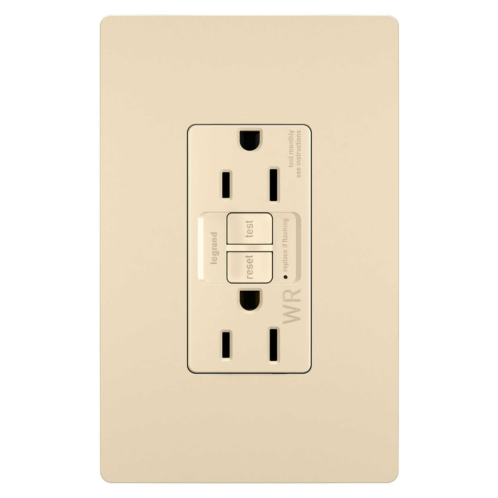 Radiant 15A Tamper Resistant Outdoor Self test GFCI Outlet, NAFTA ...