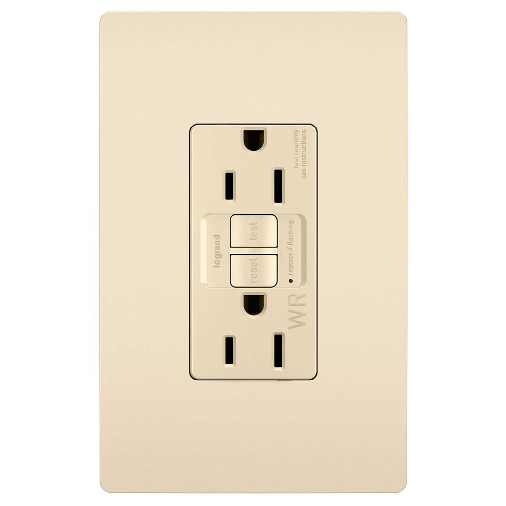 Radiant 15A Tamper Resistant Outdoor Self test GFCI Outlet, NAFTA ...