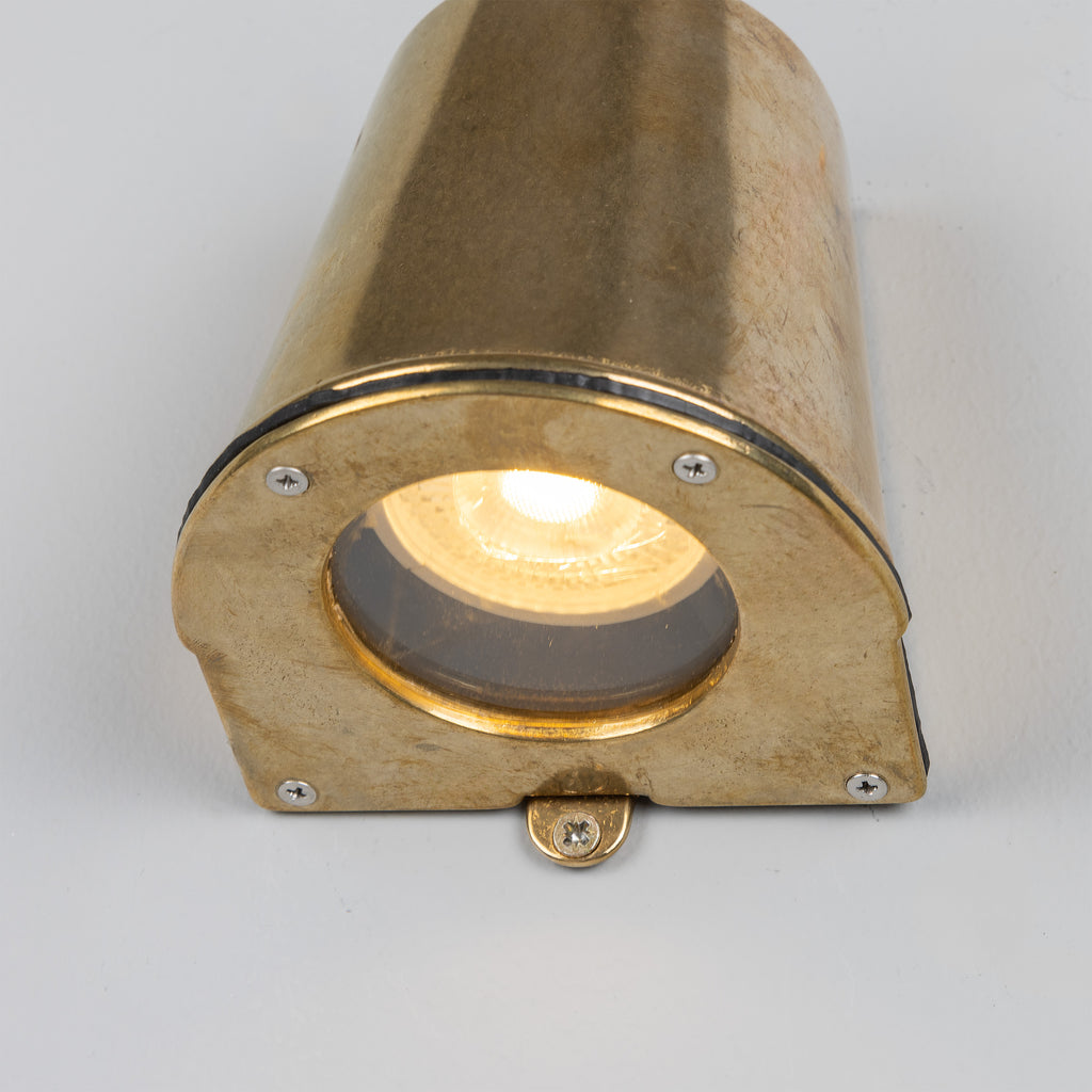 Wade Outdoor Brass Spotlight by Mullan Lighting