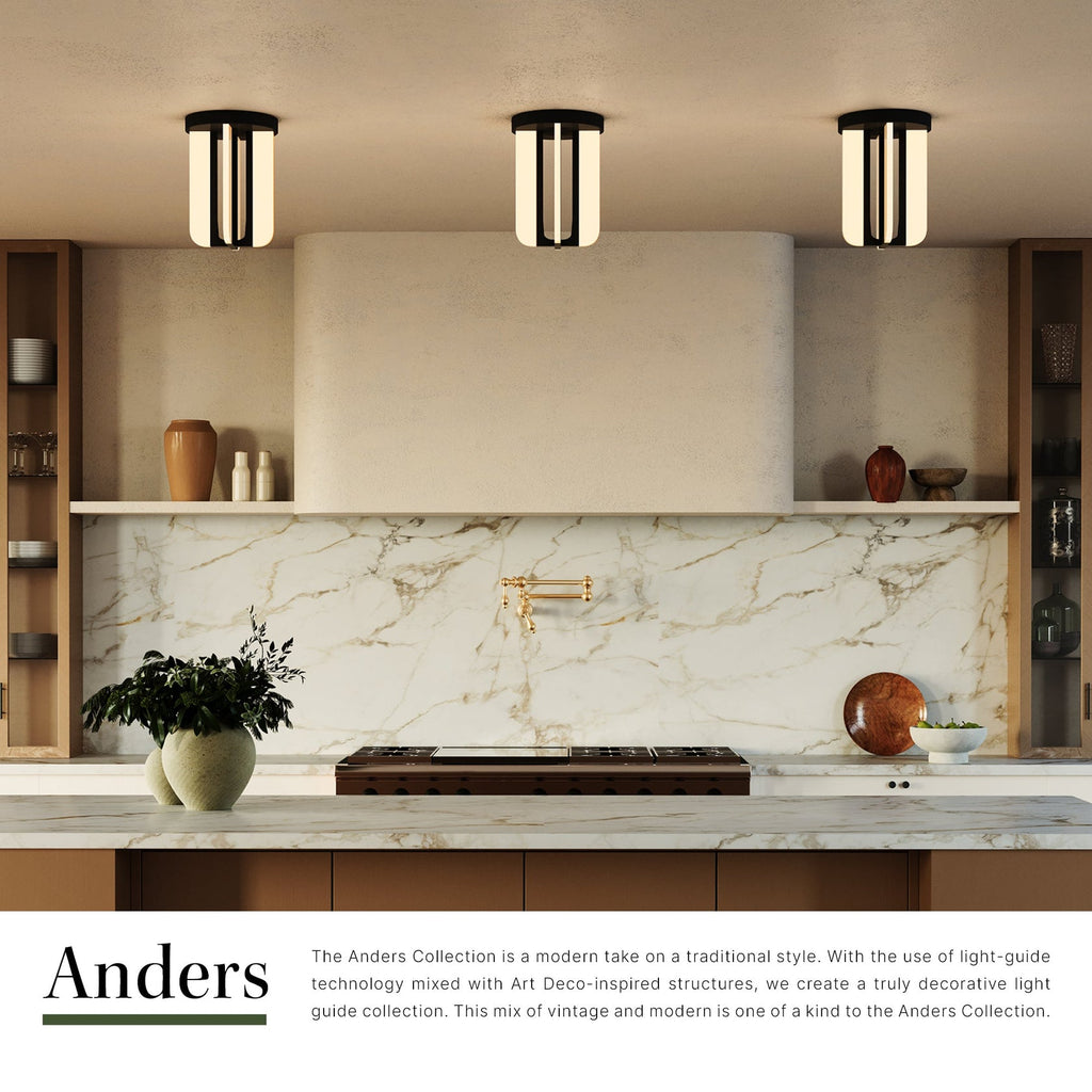 Anders Semi-Flush Mount By Alora