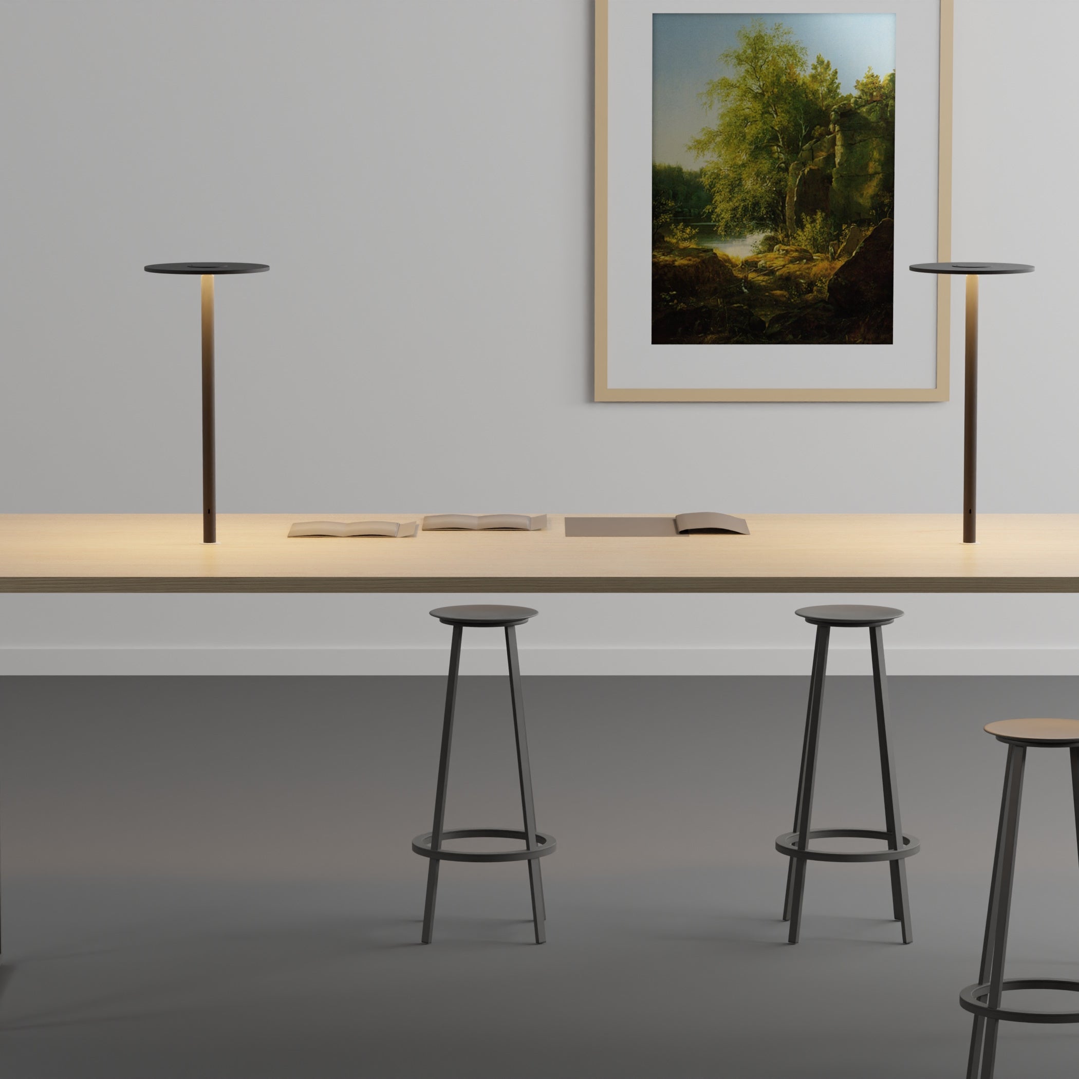 Yurei Co-working Light with Acoustic Shade By Koncept