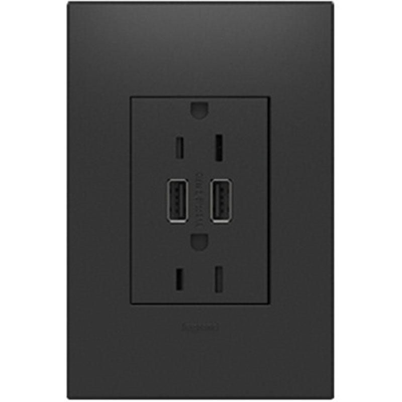Adorne Dual-USB Outlet by Legrand Adorne