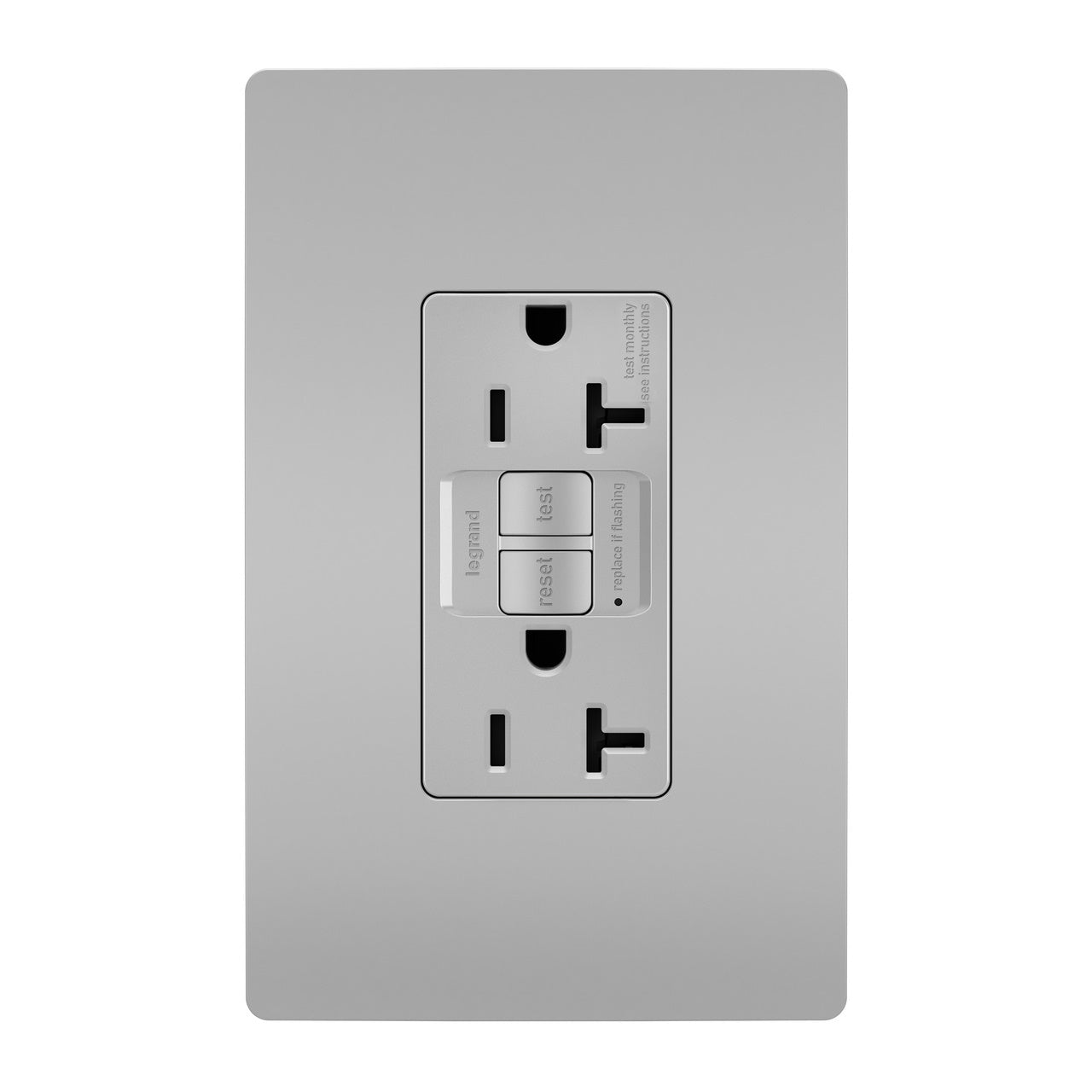 Radiant Spec Grade 20A Tamper Resistant Self Test GFCI Receptacle