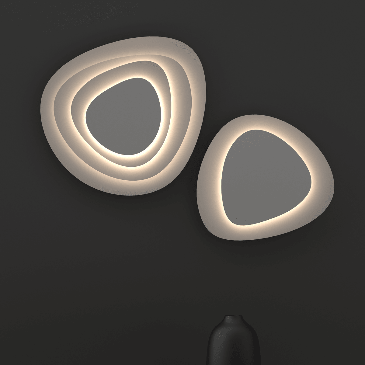 Abstract Panels 4-Plate LED Wall Sconce by Sonneman Lighting